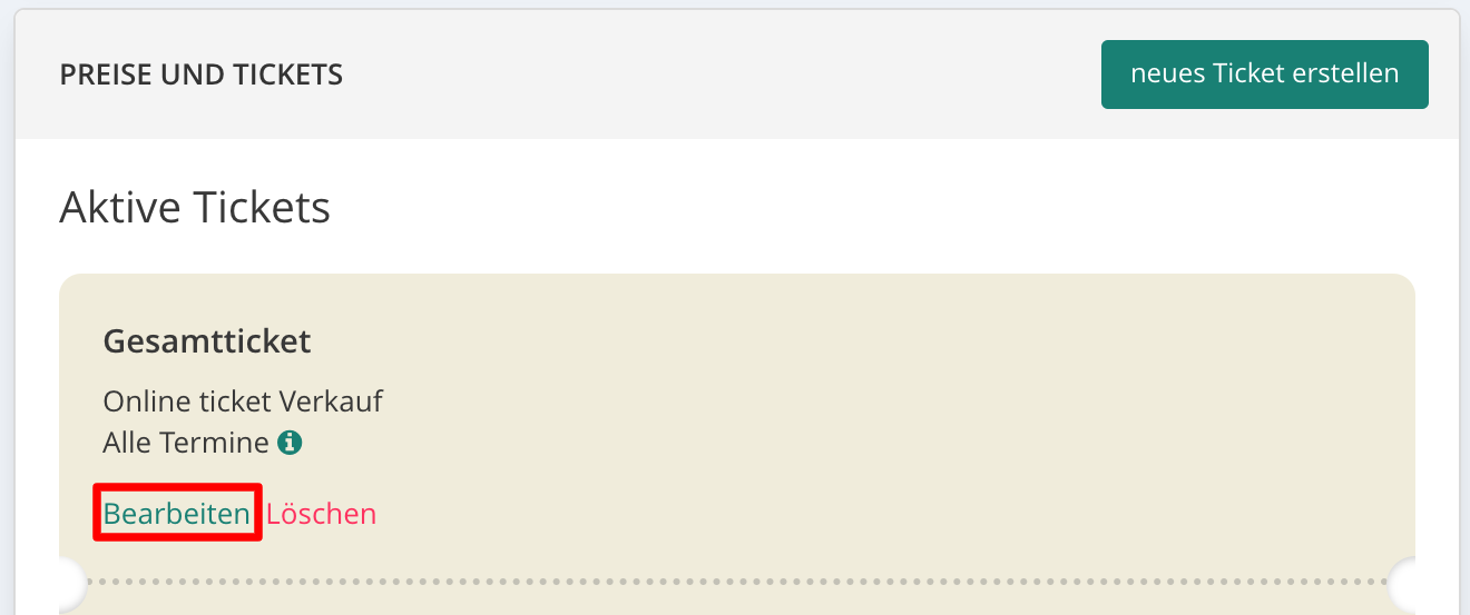 Ticket System für Kurse, Workshops und Co.