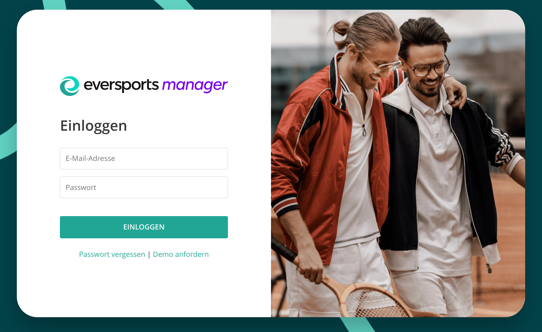 Login/Anmeldung im Eversports-Manager